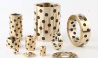 China Graphite Plugged CuAl10Ni5Fe5 Aluminum Bronze Bushing Copper Alloy for sale