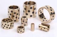 China Graphite Plugged Bronze Bushing Oilless Bushes Flat Plain for sale