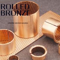 China High Load Capacity Bronze Sleeve Bushings Made Of CuSn8 With Lubrication Indents for sale
