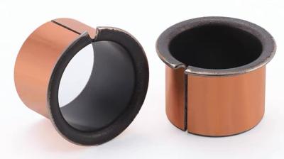 China Metal Polymer Split Plain Bearing With Sintered Bronze Layer Filled With for sale