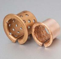 China High Temperature Resistance Flanged Bronze Bushings With Oil Pockets for sale