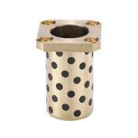 China Graphite Impregnated Flange Brass Oilless Bearings for sale