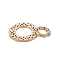 China Self Lubricated Bronze Oilless Graphite Washers Anti Friction for sale