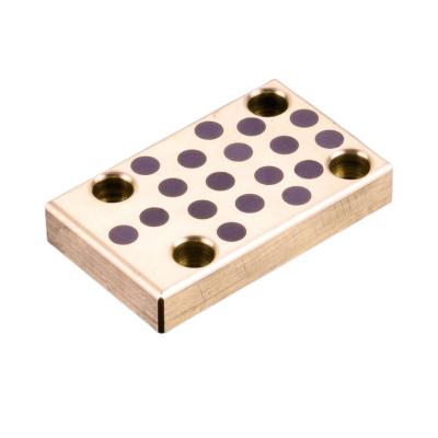 China Bronze Material Oilless Bushes With Oil Impregnated Graphite Plugs for sale