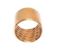 China CuSn8 / CuSn6 Custom Size Flat Bronze Thrust Washer Thin - Walled Self Lubricating Groove for sale