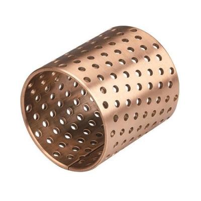 China Metric Wrapped Bronze Sleeve Bushings With Grease Pockets, CuSn8, for sale