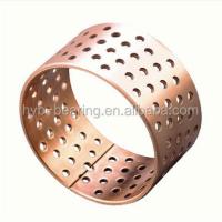 China High Load Wrapped Bronze Bearings With Flange Holes Through for sale