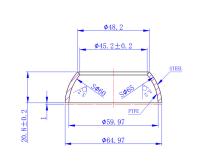 China 3 Layer Straddle Bearing Multi Layer Bushings Self Lubricating for sale
