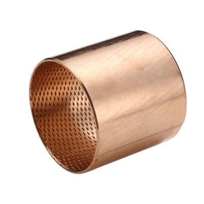 China Multi Lubrication Friction Type Bearing In Rolled Bronze Material CuSn8 Bronze For Hydraulics for sale