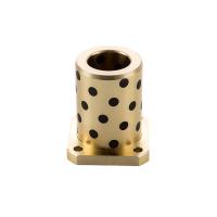 China Bronze Graphite Plugged Bushings Straight Flanged Type for sale