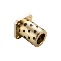 China Flange Graphite Impregnated Brass Bearings for sale