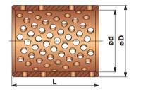 China Homogeneous Bronze Bushing With Perforated Flange for sale