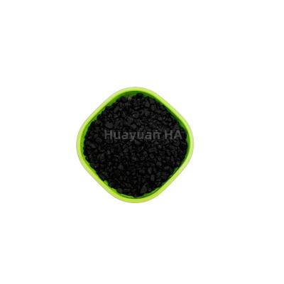 China Black Granular Sprinkle Sodium Humate Granules 5-6mm Size Soluble In Water for sale