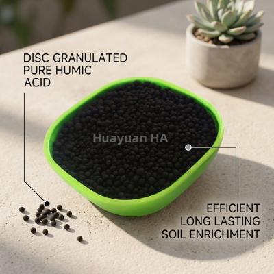 China 70% Humic Acid Granule with 90-120 Day Slow Release for 20-30% Water Conservation in UAE Landscaping for sale