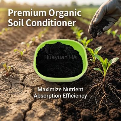China High Purity 50% Fulvic Acid Potassium Fulvate Powder - 100% Water Soluble & Anti-Hard Water for Soil Health and Crop Yield for sale