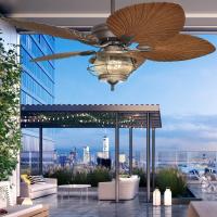 China 52 Inches Waterproof Ceiling Fan With Light 5 ABS Blades Weather Proof Ceiling Fan for sale