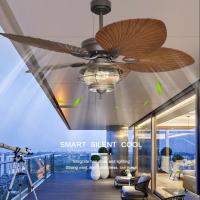 China 52 Inches Waterproof Ceiling Fan With Light 5 ABS Blades Weather Proof Ceiling Fan for sale
