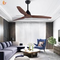 China Restaurant American Ceiling Fans Wood Ceiling Fans Without Lights for sale