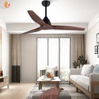 China Restaurant American Ceiling Fans Wood Ceiling Fans Without Lights for sale