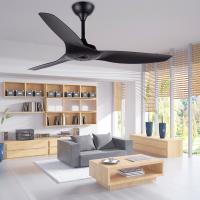 China ABS Blade American Ceiling Fans Living Room Black 52 Inch Ceiling Fan for sale