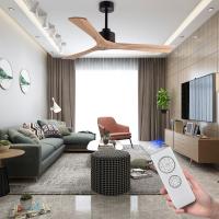 China 52 Inch Decorative Ceiling Fan With 5 Speed Remote Control for sale