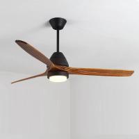 China LED 20W Solid Wood Ceiling Fan Wood Propeller Ceiling Fan for sale