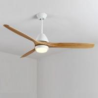 China LED 20W Solid Wood Ceiling Fan Wood Propeller Ceiling Fan for sale