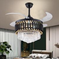 China 52 Inch LED 20W Modern Retractable DC Motor Ceiling Fan With Light for sale