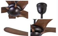 China 52 Inch High Airflow Quiet Ceiling Fan 5 ABS Blades For Office for sale