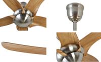 China Silver ECO European Ceiling Fans 52in Energy Efficient Ceiling Fans for sale