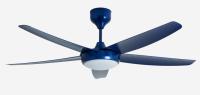 China Blue 56 Inch Modern DC Motor Ceiling Fan remote control With Light for sale