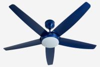 China Blue 56 Inch Modern DC Motor Ceiling Fan remote control With Light for sale