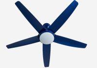 China Blue 56 Inch Modern DC Motor Ceiling Fan remote control With Light for sale