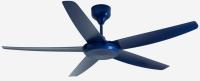 China Modern Blue 56 Inch DC Motor Ceiling Fan Remote Control Without Light for living room for sale