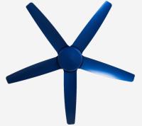China Modern Blue 56 Inch DC Motor Ceiling Fan Remote Control Without Light for living room for sale