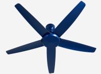 China Modern Blue 56 Inch DC Motor Ceiling Fan Remote Control Without Light for living room for sale
