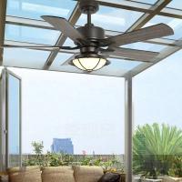 China Plywood Blades Waterproof Ceiling Fan With Light Weatherproof Fans for sale