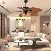 China ABS Flower Design Ceiling Fan 52 Inch European Style Ceiling Fans for sale