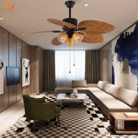 China ABS Flower Design Ceiling Fan 52 Inch European Style Ceiling Fans for sale