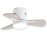 China White 24 Inch Kitchen Ceiling Fans With Light Plywood Acrylic for sale