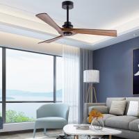 China Decorated 3 Blade Wood Ceiling Fan With Light And Remote Control for sale