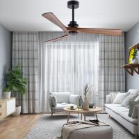 China Decorated 3 Blade Wood Ceiling Fan With Light And Remote Control for sale