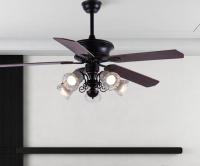 China Classic 52In American Ceiling Fan Plywood Blades With Remote Control for sale