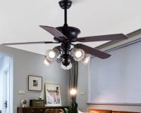 China Classic 52In American Ceiling Fan Plywood Blades With Remote Control for sale