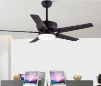 China 52In European Ceiling Fans With Lights ECO Five Blade Ceiling Fan for sale