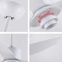 China White European Style Ceiling Fans Modern 52in Three Blade Ceiling Fan for sale