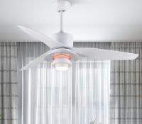 China White European Style Ceiling Fans Modern 52in Three Blade Ceiling Fan for sale