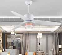 China White European Style Ceiling Fans Modern 52in Three Blade Ceiling Fan for sale