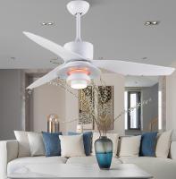 China White European Style Ceiling Fans Modern 52in Three Blade Ceiling Fan for sale