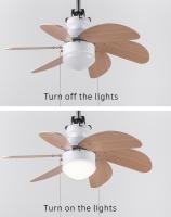 China Energy Saving Pull Switch Ceiling Fan 36 Inch AC Motor For Bedroom for sale